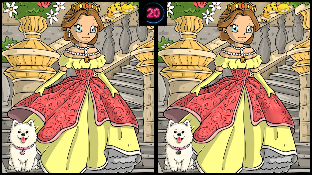 Spot the Difference Royal Colors Edition: Exercise Your Brain ...